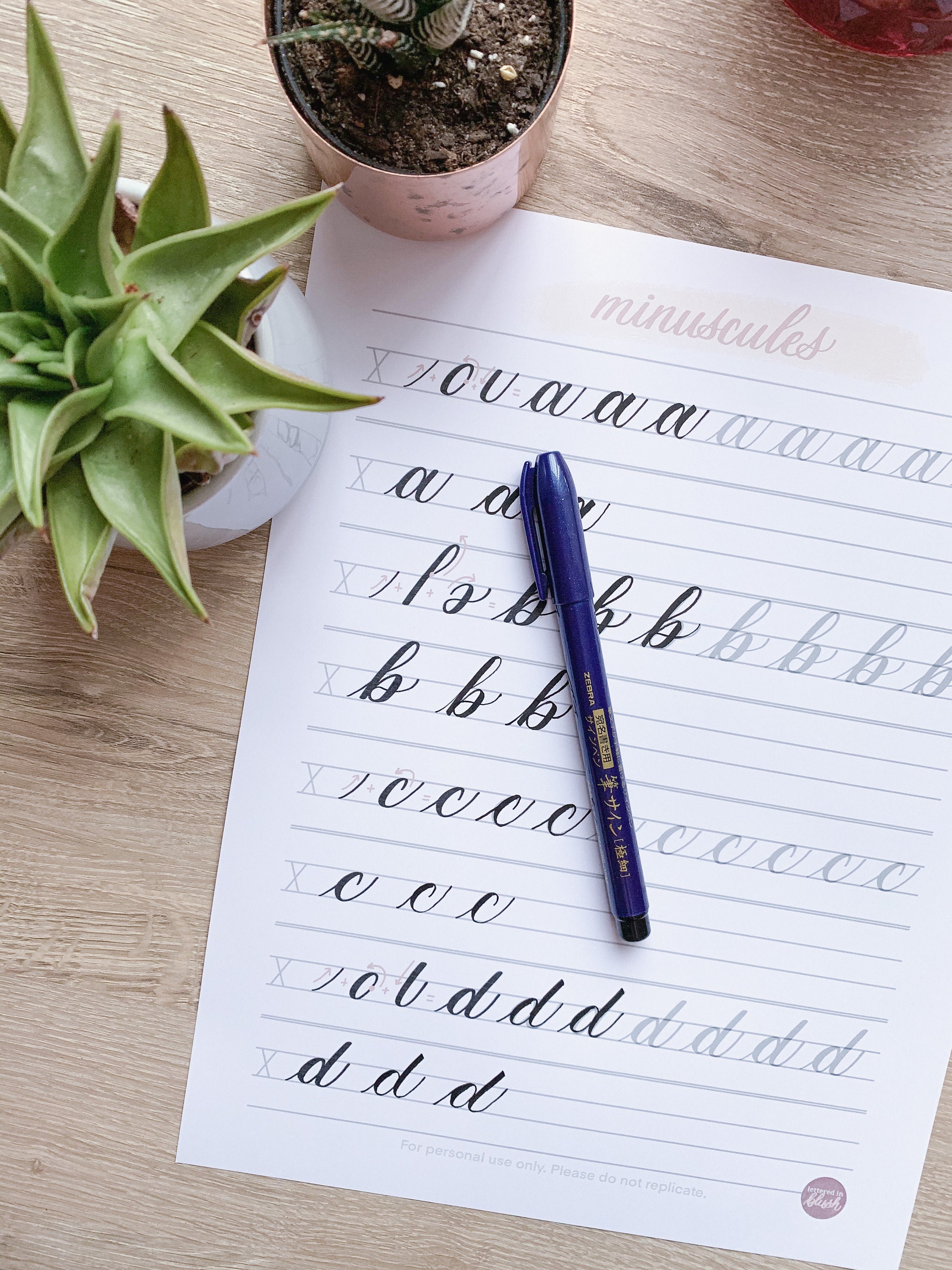 Calligraphy Workbook Digital Download | Lettering Worksheets ...
