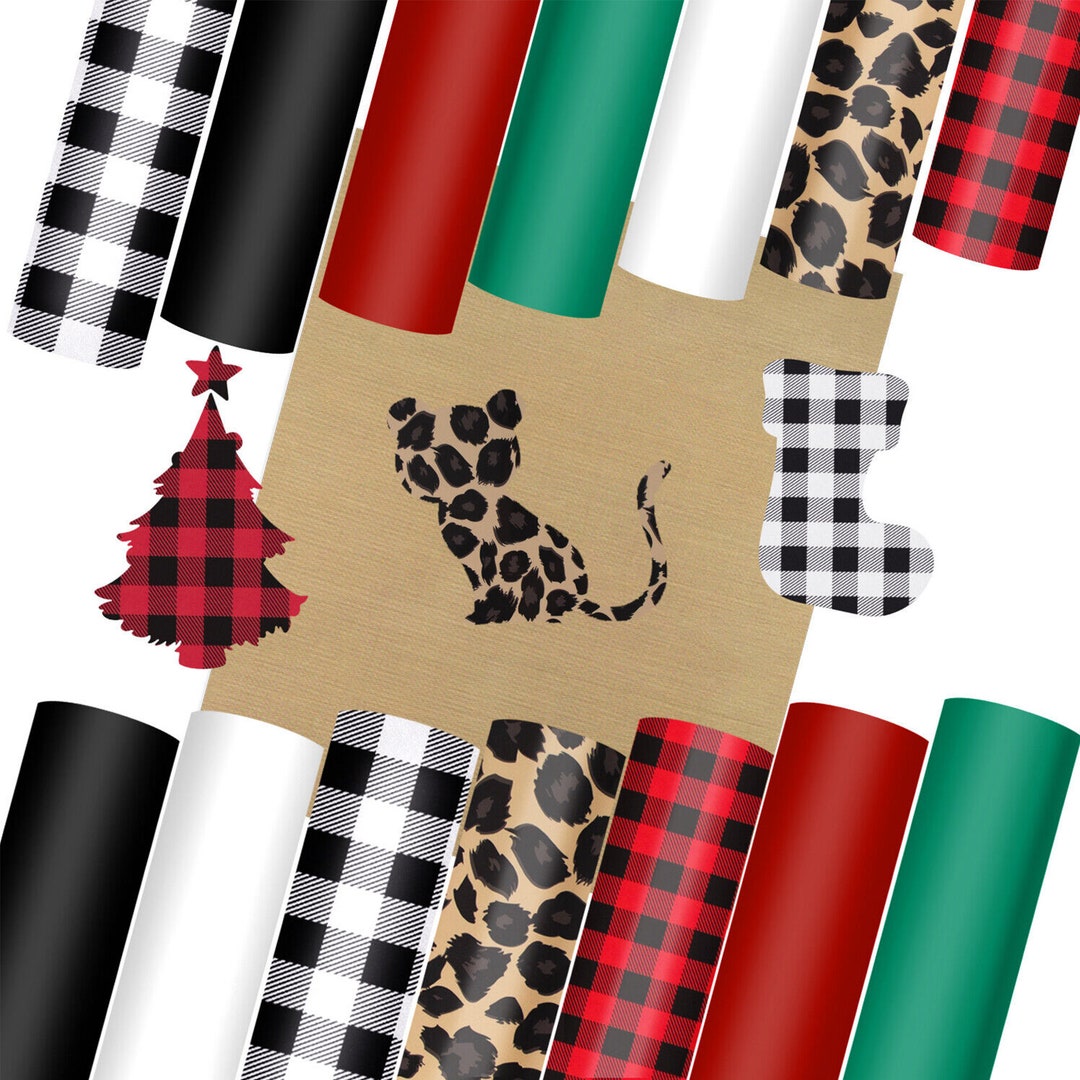 Buffalo Plaid HTV Heat Transfer Vinyl15 Pack Easy to Cut & - Etsy