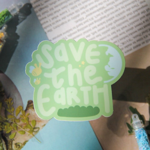 Earth Keychain Heart Earth Keychain Earth Day Save the | Etsy