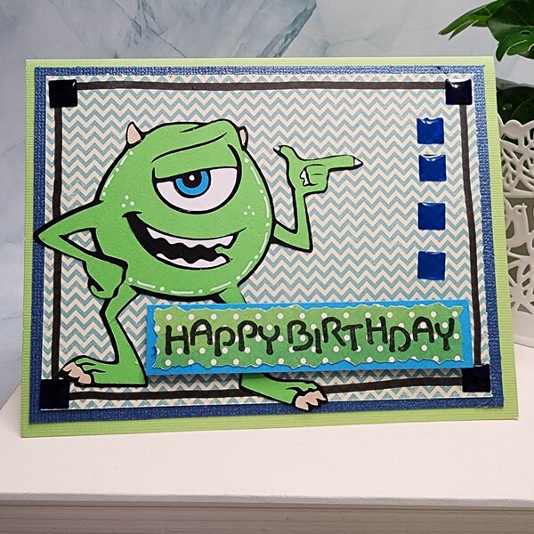 Monster Inc Birthday Card - Etsy