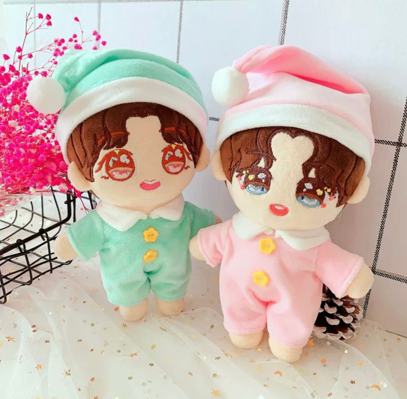 20cm Plush Doll Clothes 20cm Cotton Romper Doll Pajama Hat - Etsy