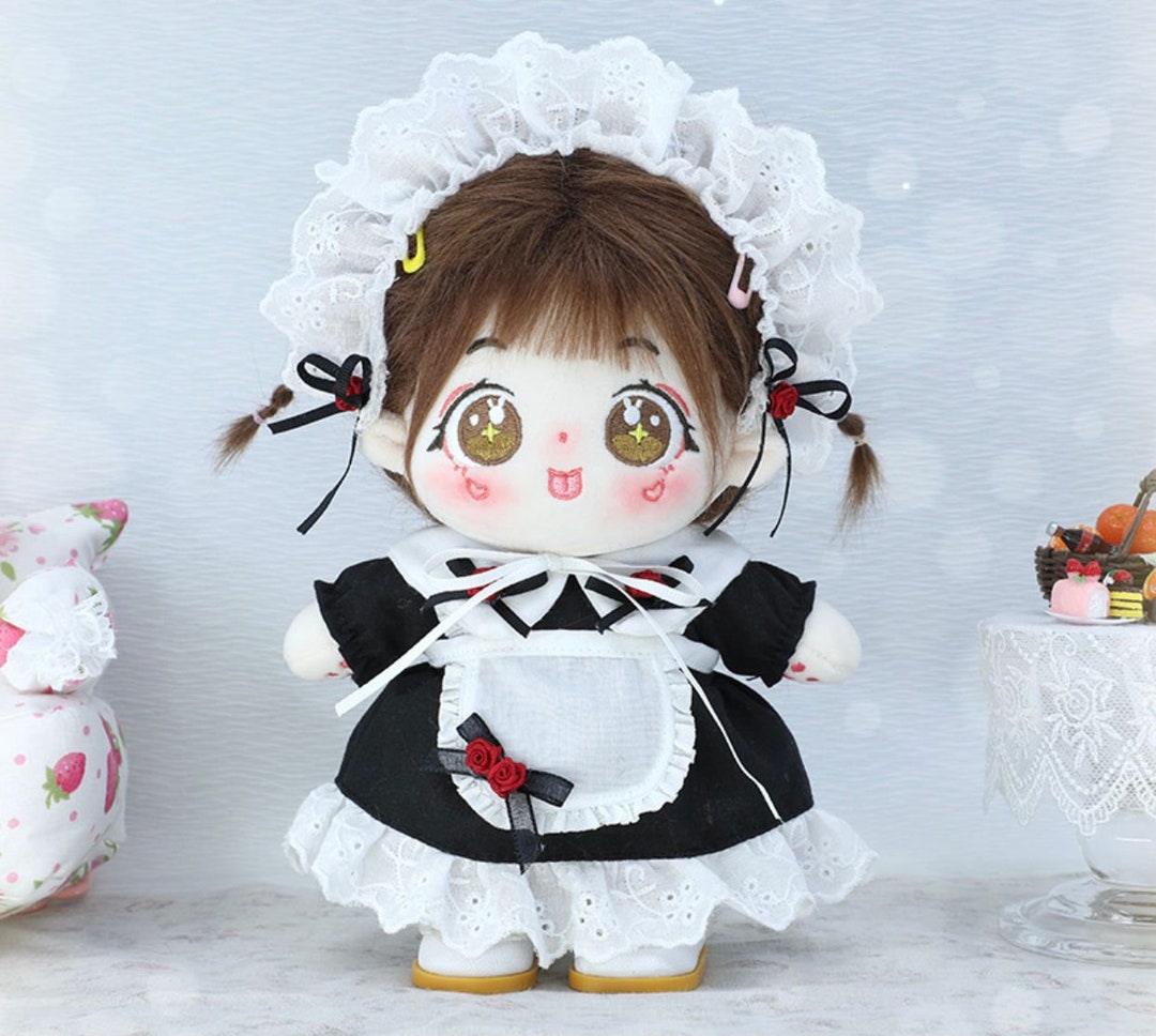 20cm Doll Clothes Maid Dress Hair Accessories Lace Hair Band 20cm ...