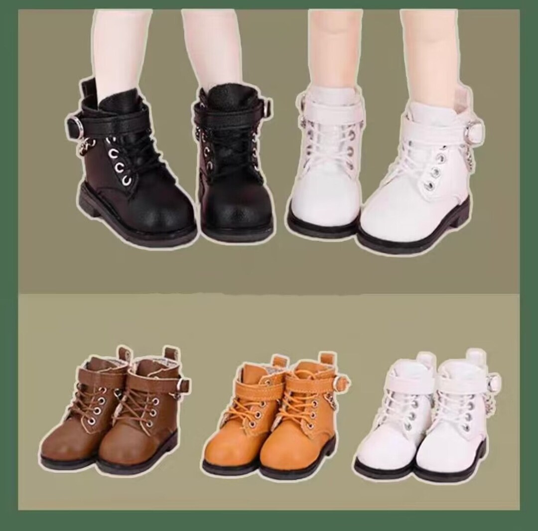 Bjd Six-point Baby Shoes Cute Motorcycle Boots Leather Boots Short ...