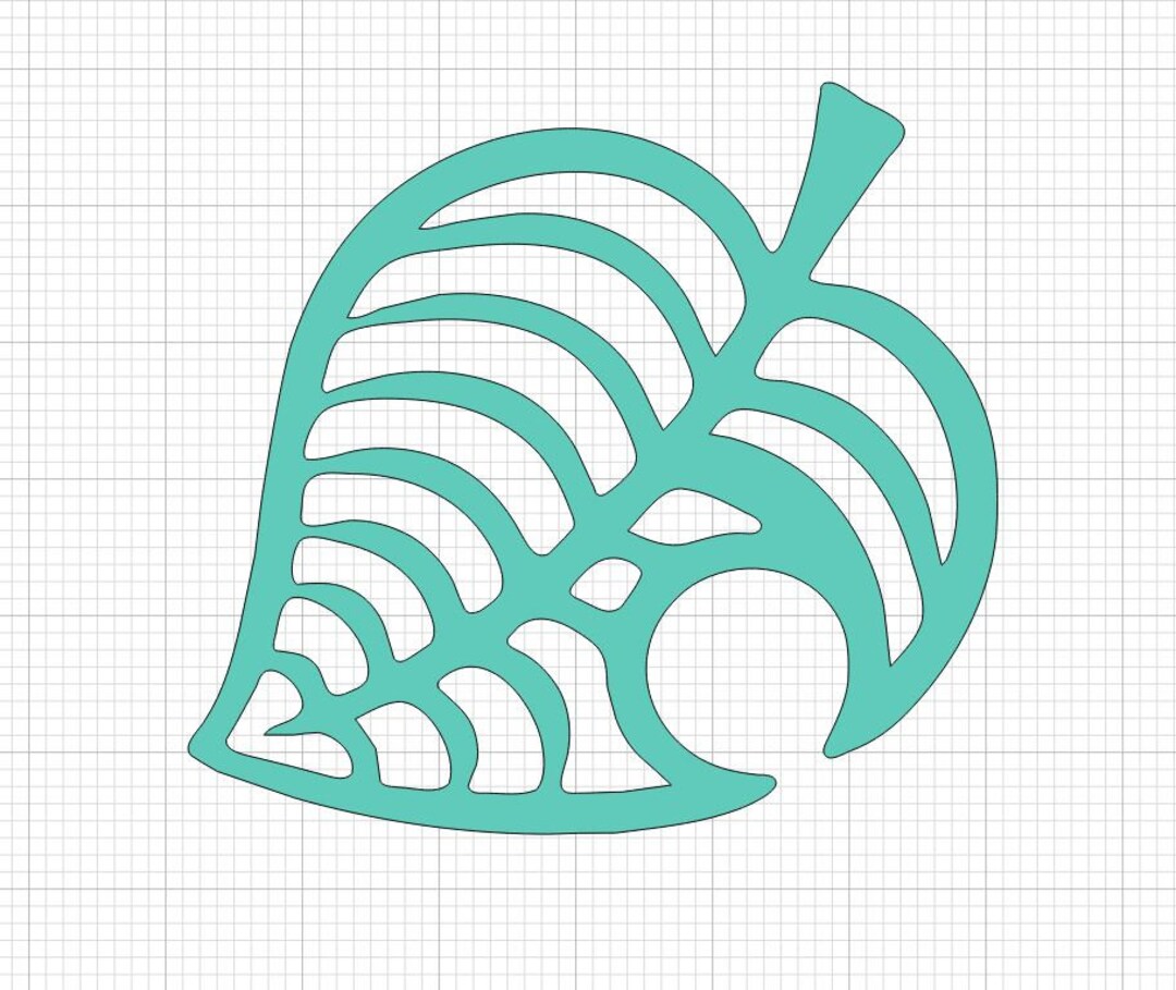 Animal Crossing Leaf Car Vinyl Decal - Etsy