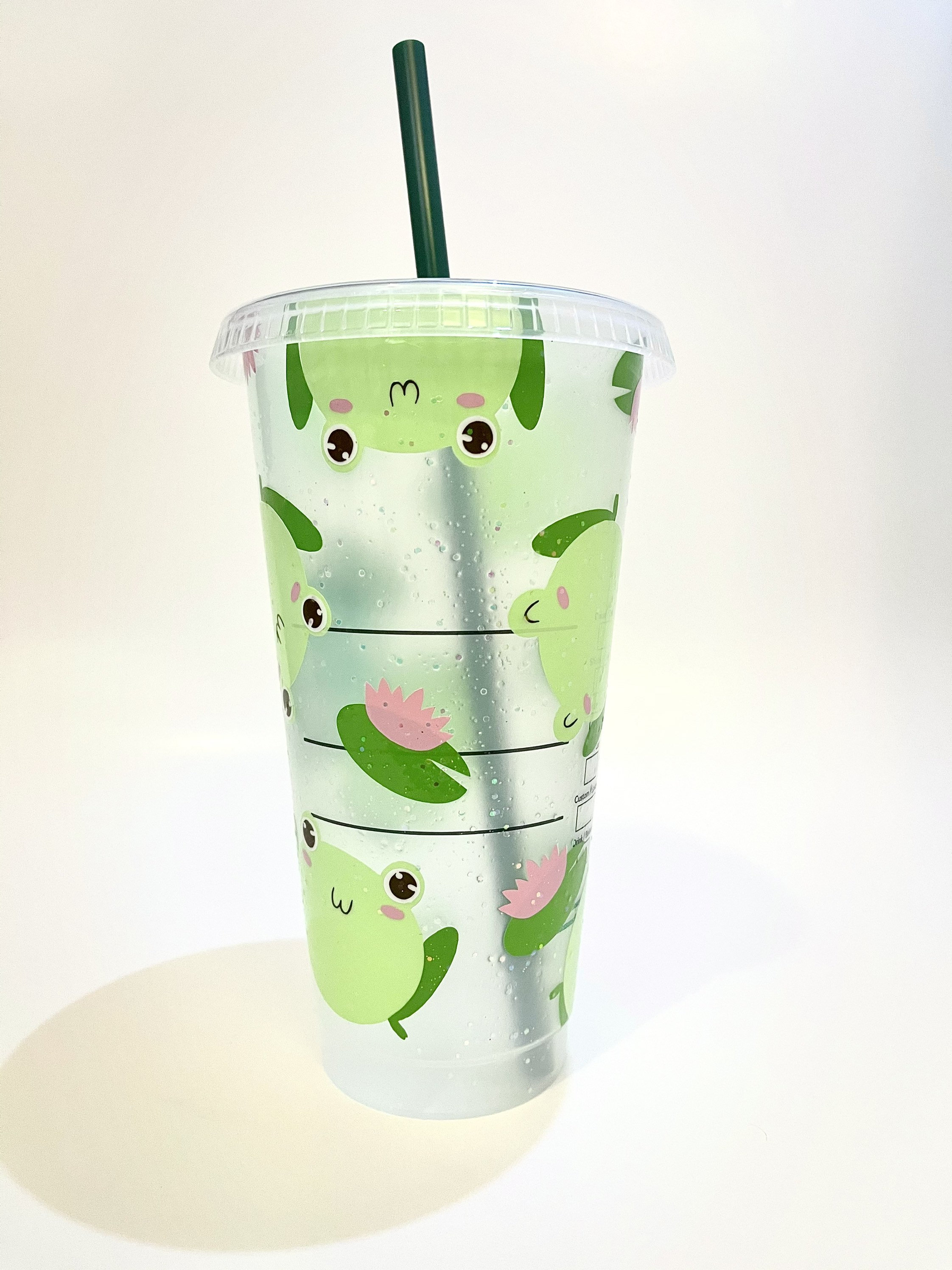 Cute Frog Starbucks Tumbler Cup | Etsy