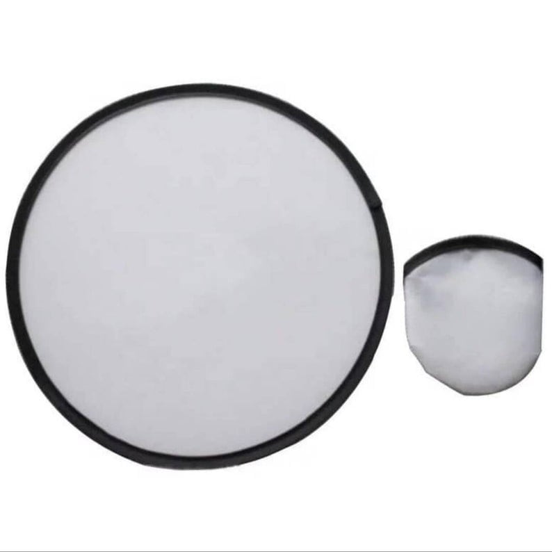 Sublimation Foldable Fan With Black Rim With Pouch (sublimation Blank ...