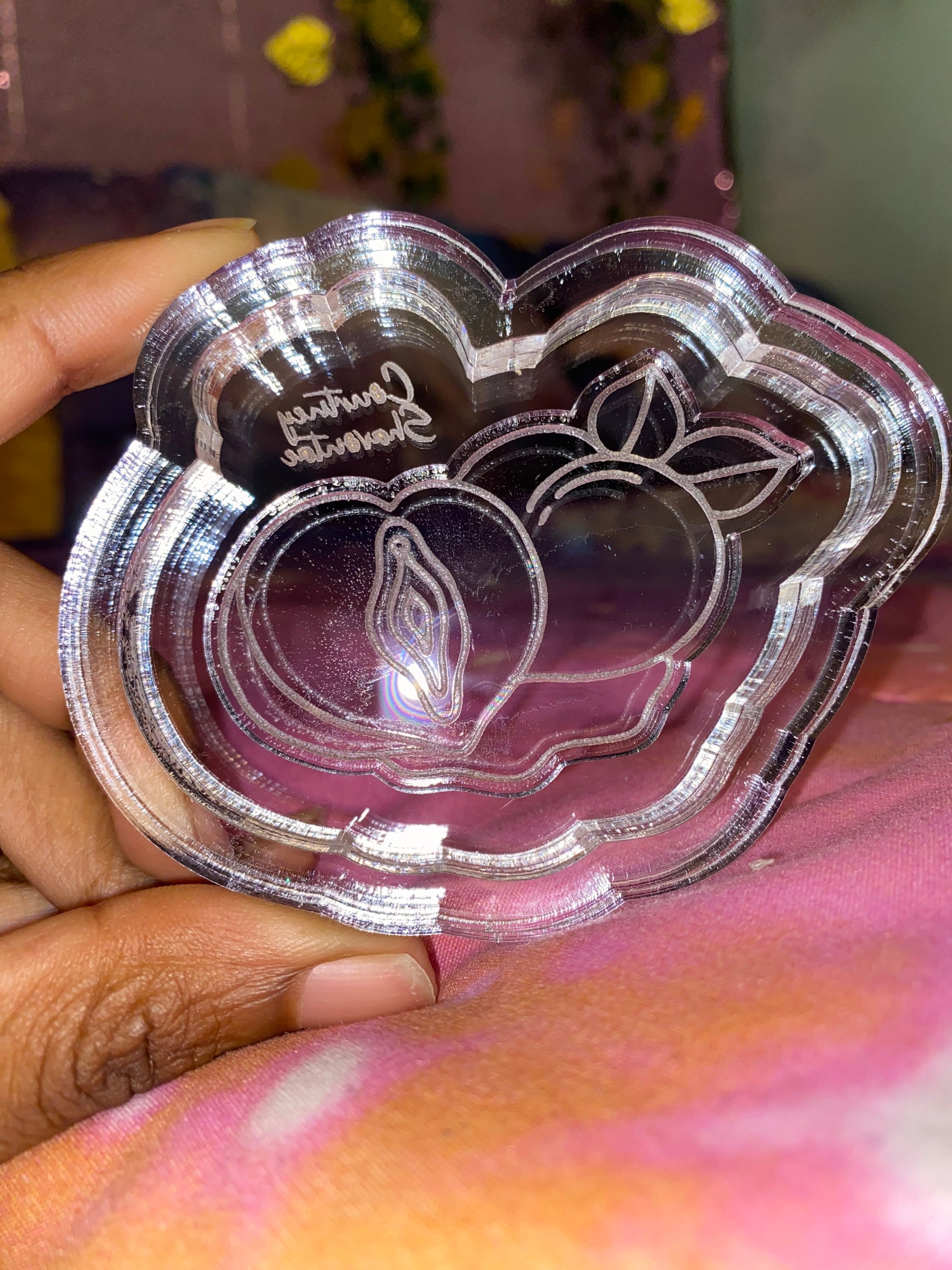 Juicy Kewchie Peach Keychain Magnet Grippie Silicone Mold for - Etsy