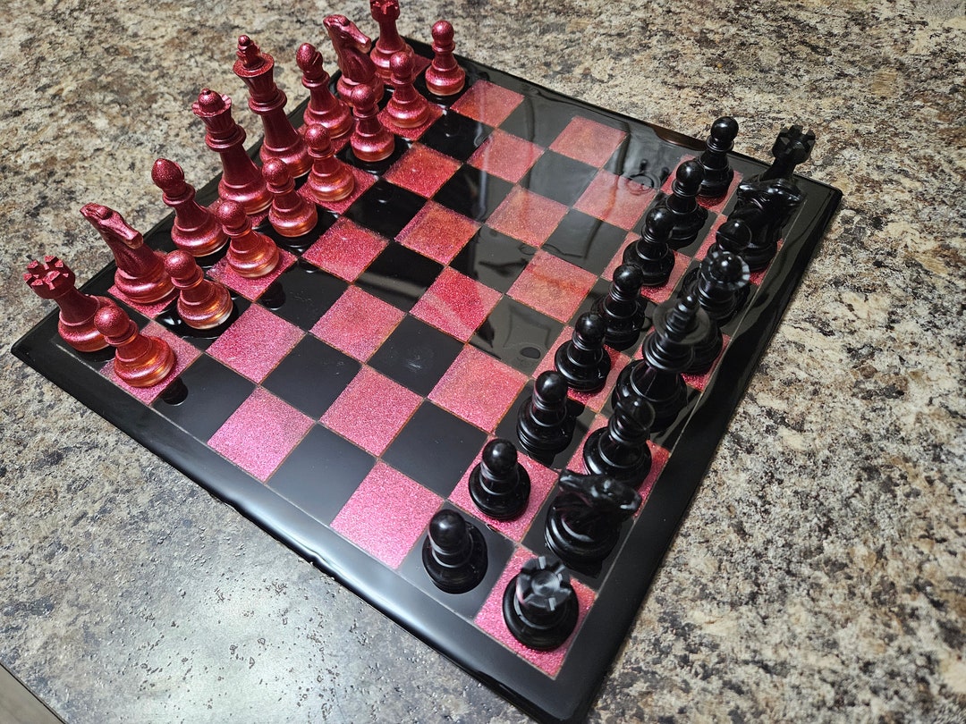 Epoxy Resin Chess Set - Etsy