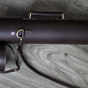 Leather Transport Tube for Blueprint and Map Storage, Gift for Artists ...