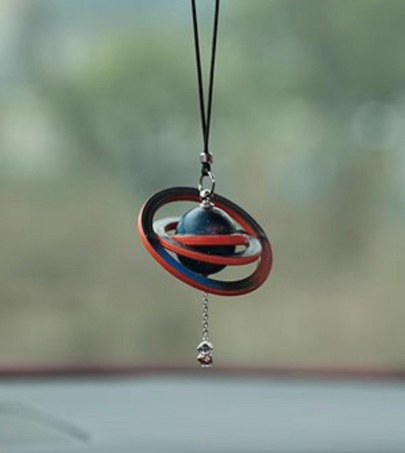 Creative Car Leather Pendants, Planet Car Pendants, New Car Gifts, Car ...