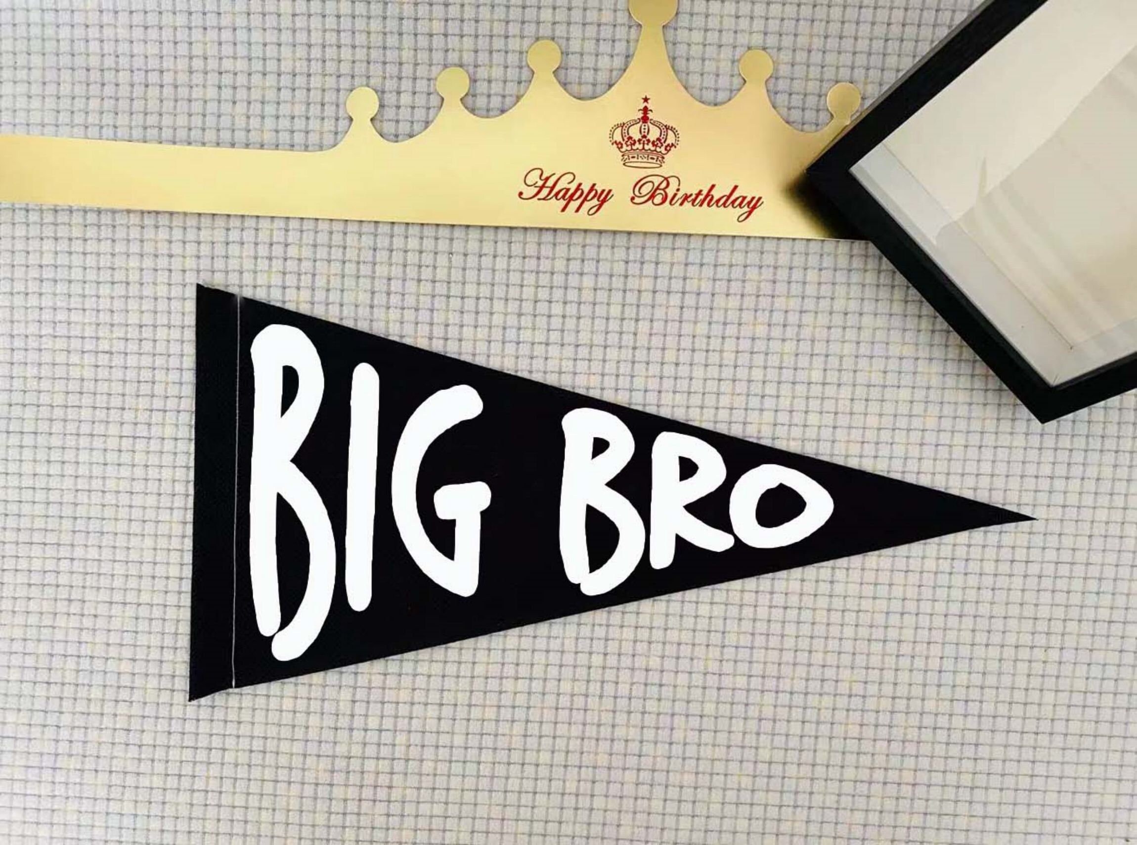 Big Bro Wall Banner, Boys Wall Banner, Kids Wall Art Banner, Nursery or ...