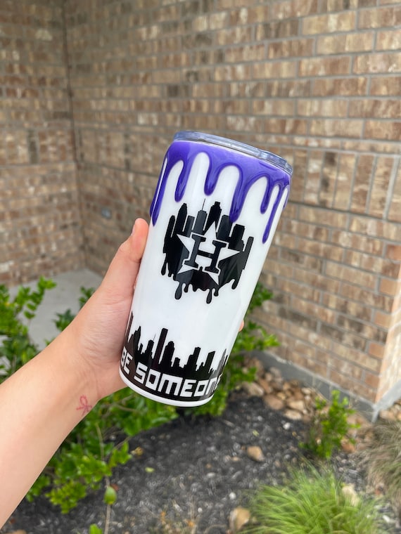 Houston Drip Be Someone Skyline White Tumbler - Etsy