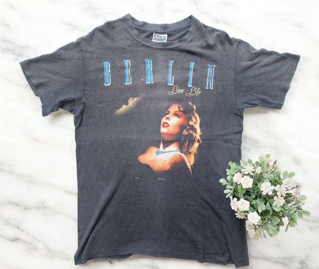Vintage 1983 Berlin Love Life Tour T Shirt Size M (W 18" X L 25.5") - Etsy
