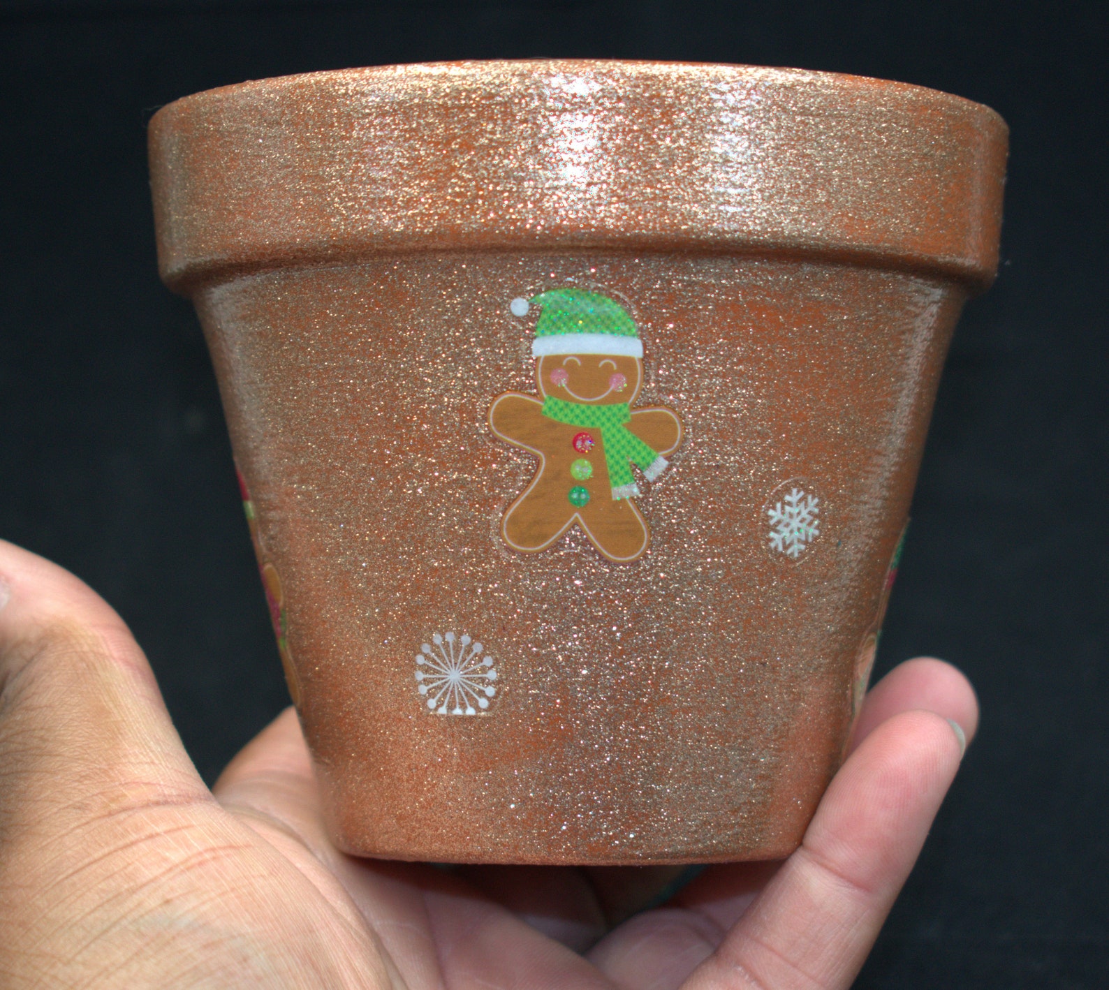Gingerbread Man Pot (4 Inch) - Etsy