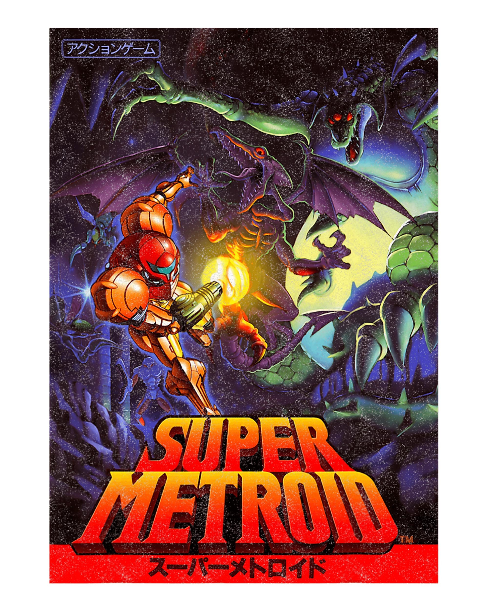Nintendo Samus Super Metroid Cover Graphic Png Super Metroid | Etsy