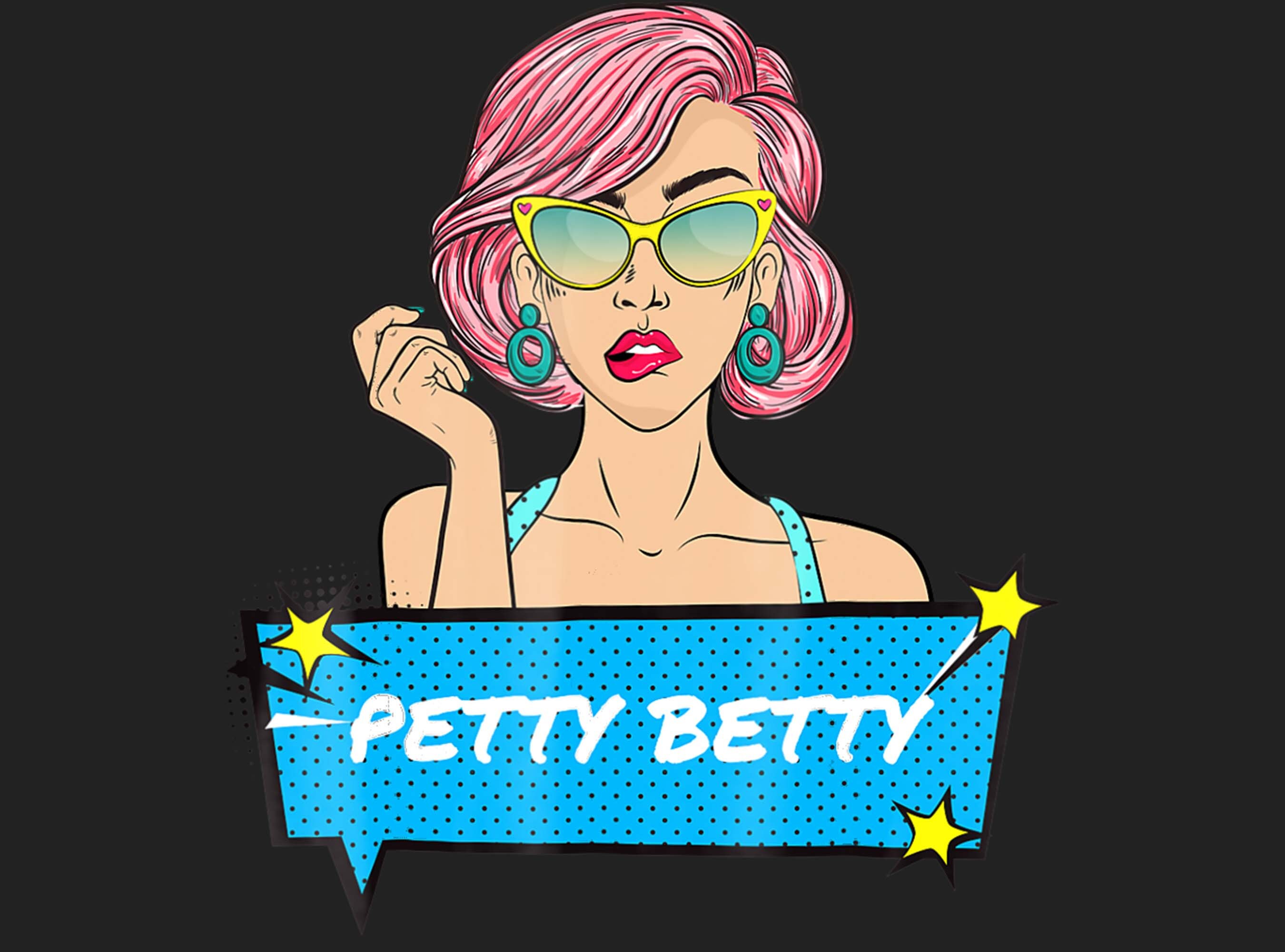 Petty Betty Design Cool Girl Png Christmas Gift Halloween | Etsy