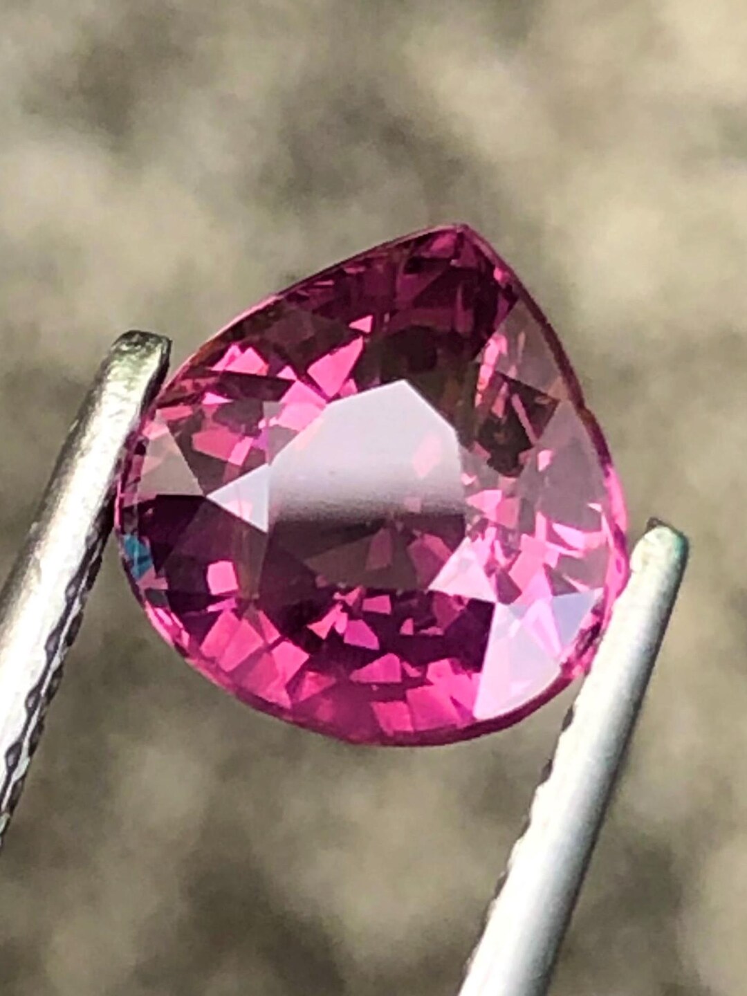 Spinel,2.03 Carats Natural Pear Shape Purplish Pink Burma Spinel ...