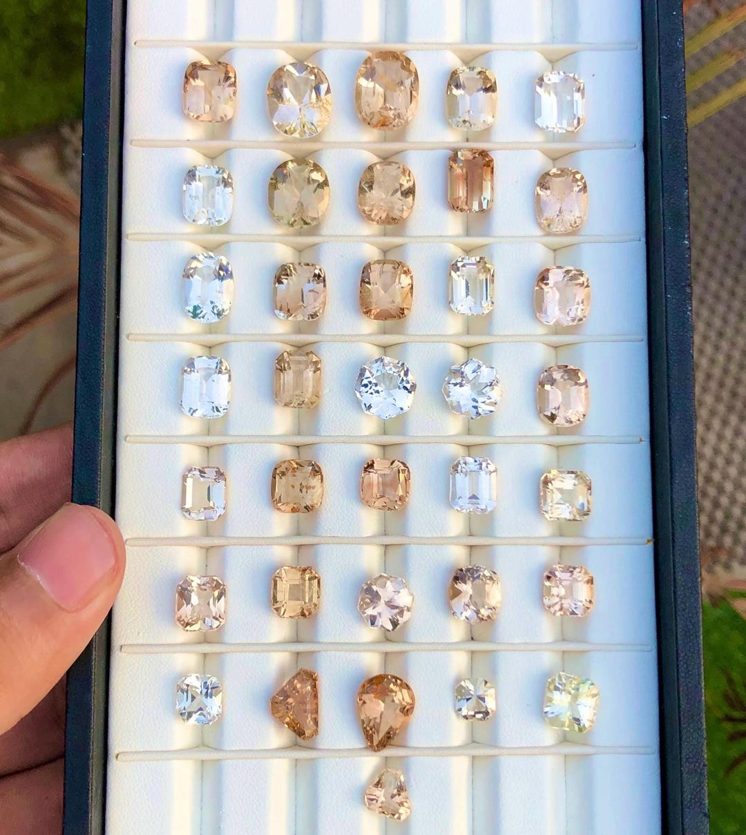 Natural Topaz Gemstone Lot: Mixed Cuts, Jewelry Making, Pakistan - Etsy