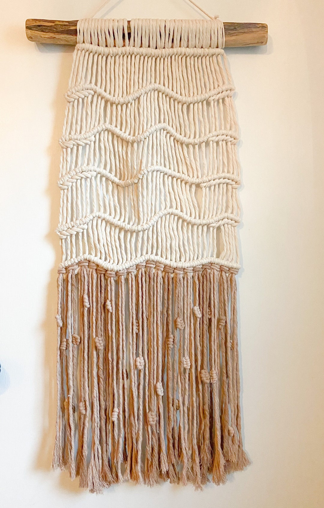Ocean Wave Macramé Wall Hanging - Etsy