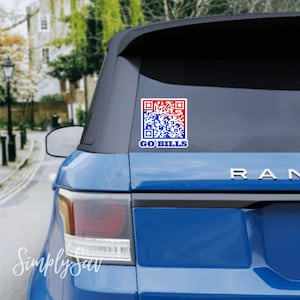 Buffalo Shout Song QR Code Indoor/outdoor Vinyl Decal Sticker, Buffalo ...