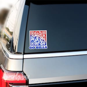 Buffalo Shout Song QR Code Indoor/outdoor Vinyl Decal Sticker, Buffalo ...