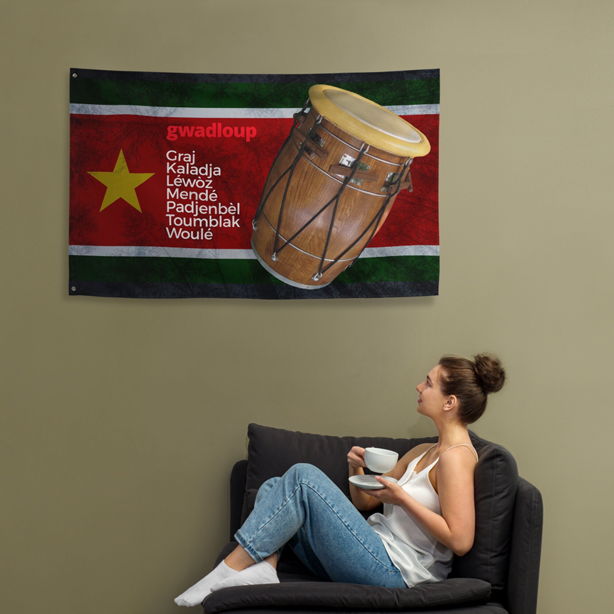 Gwadloup Gwo Ka Flag II limited Edition - Etsy