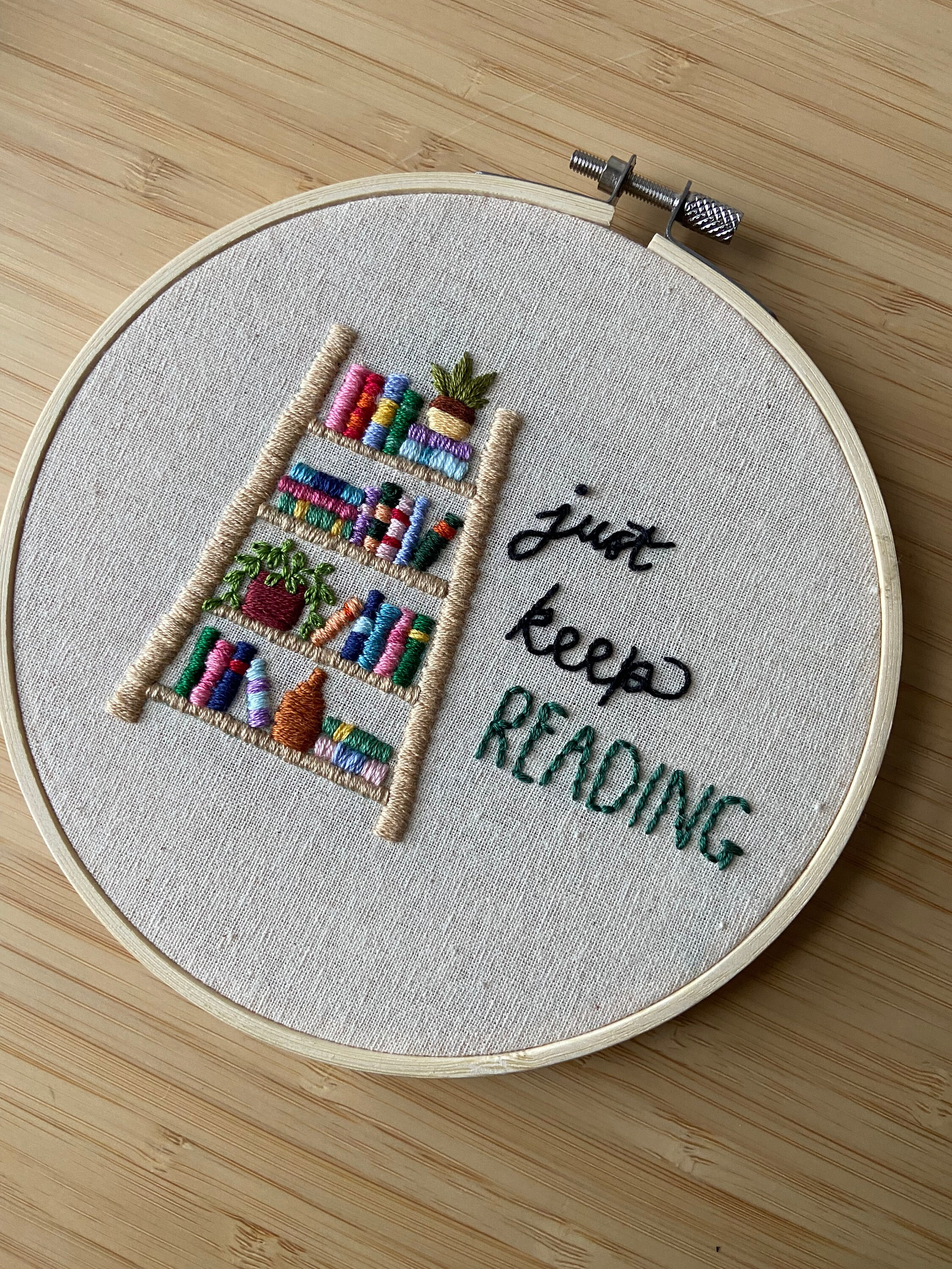 25 Book Reading Tracker Embroidery Pattern Digital PDF Tutorial ...