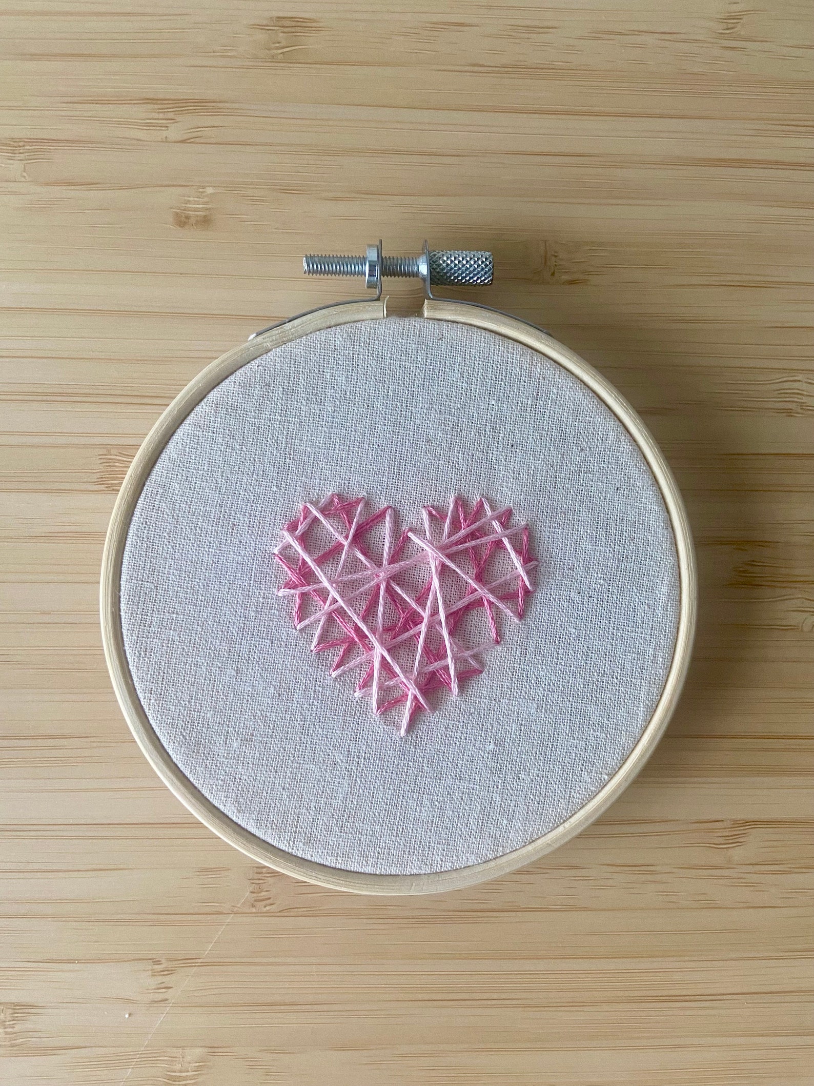 Minimalist Love Heart Embroidery Pattern Digital PDF Tutorial - Etsy