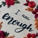 I Am Enough Positive Affirmation Digital PDF Embroidery Template ...