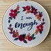I Am Enough Positive Affirmation Digital PDF Embroidery Template ...