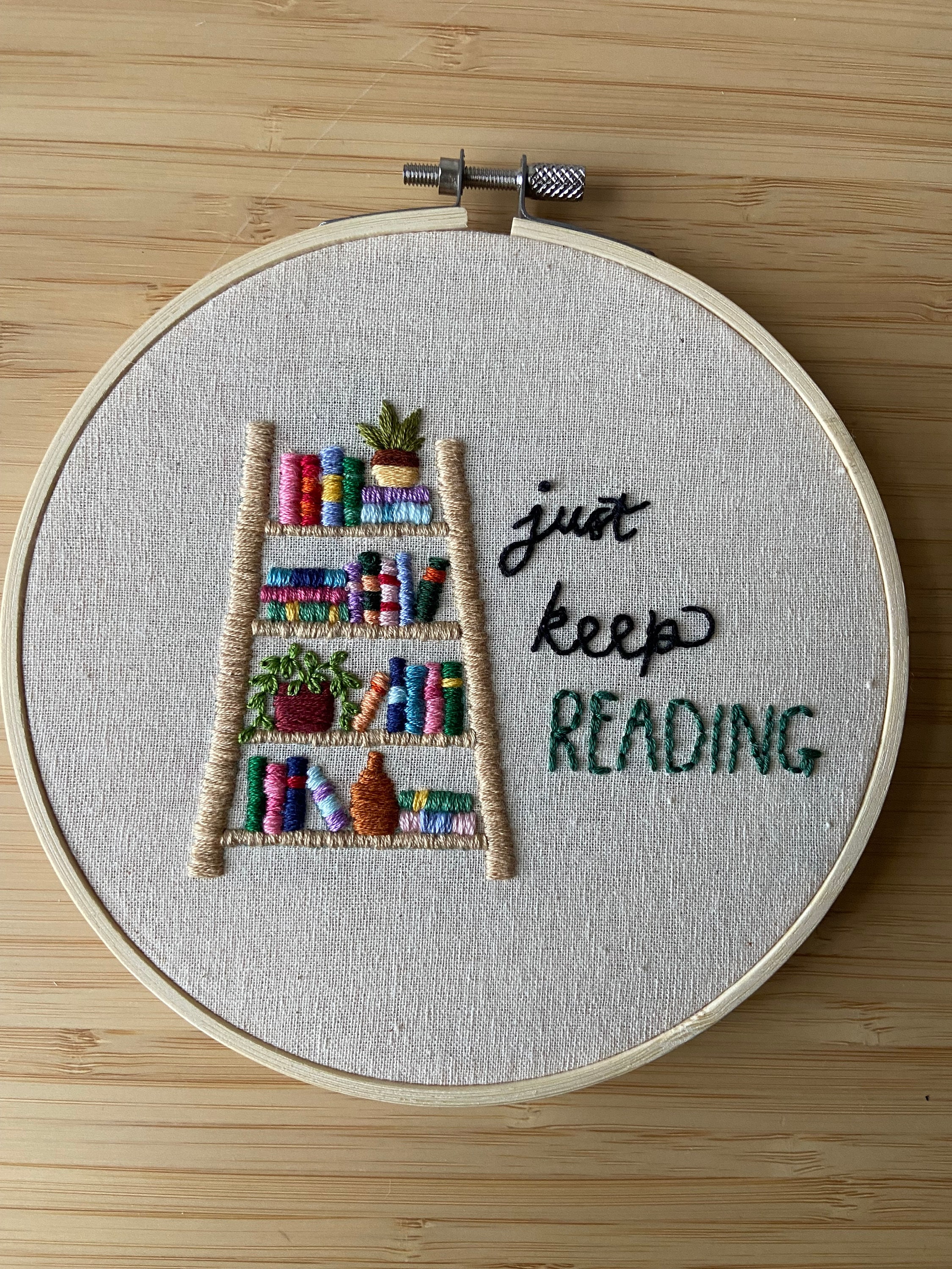 25 Book Reading Tracker Embroidery Pattern Digital PDF Tutorial ...