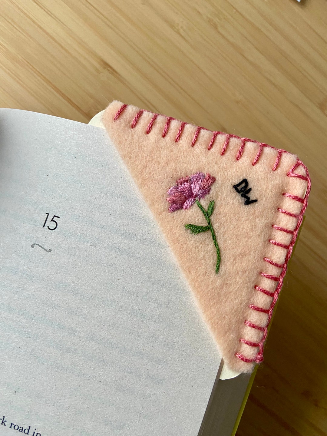 Birth Month Flower Corner Bookmark | Bookish Gifts | Reading ...