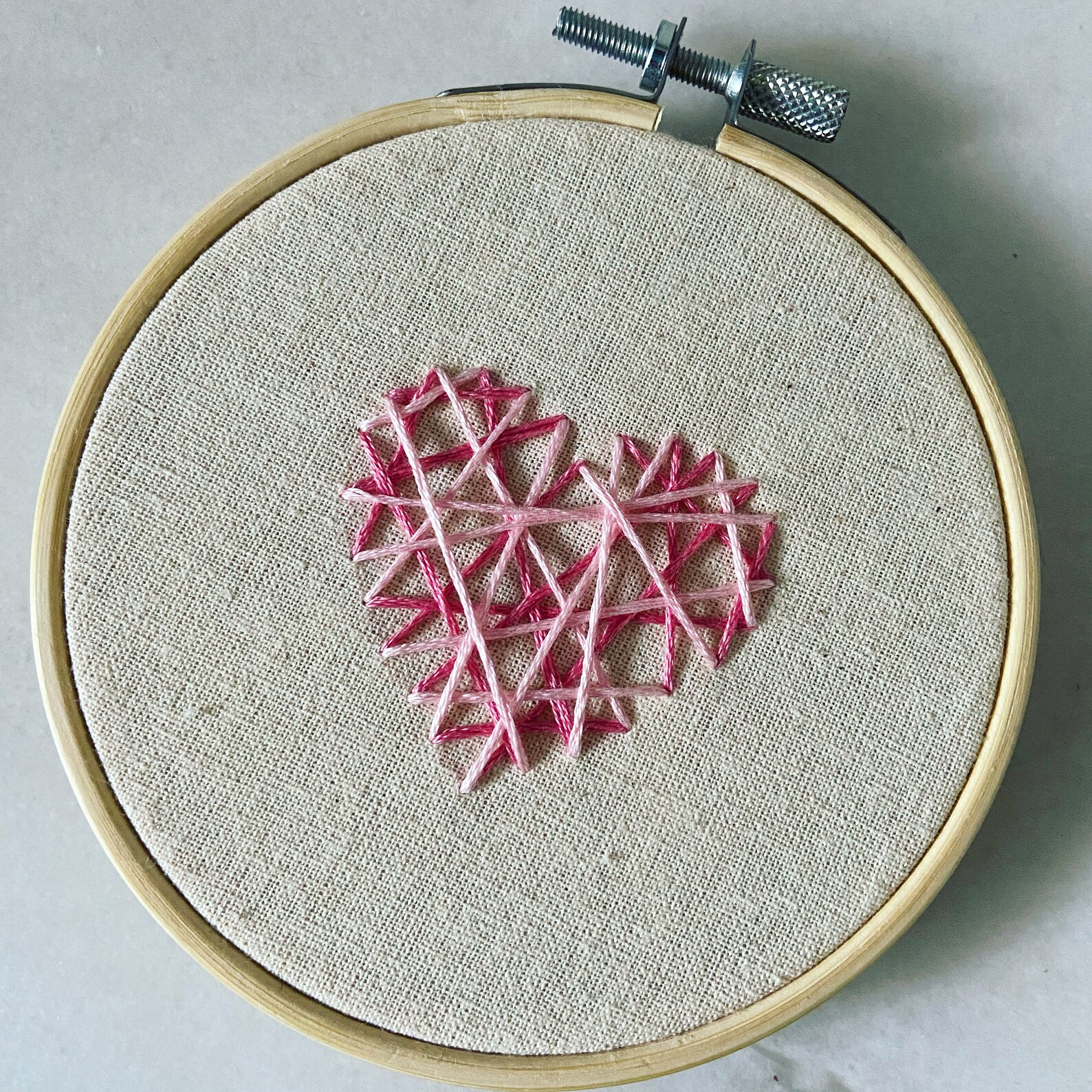 Minimalist Love Heart Embroidery Pattern Digital PDF Tutorial - Etsy