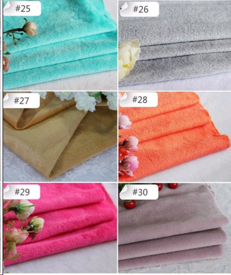 Solid Smooth Minky Fabric Cuddle Fabric Plush Toys Fabric - Etsy