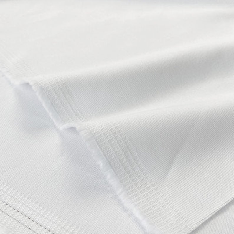 Cotton White Stretch Denim Fabric, Heavy Weight Denim Fabric, White ...