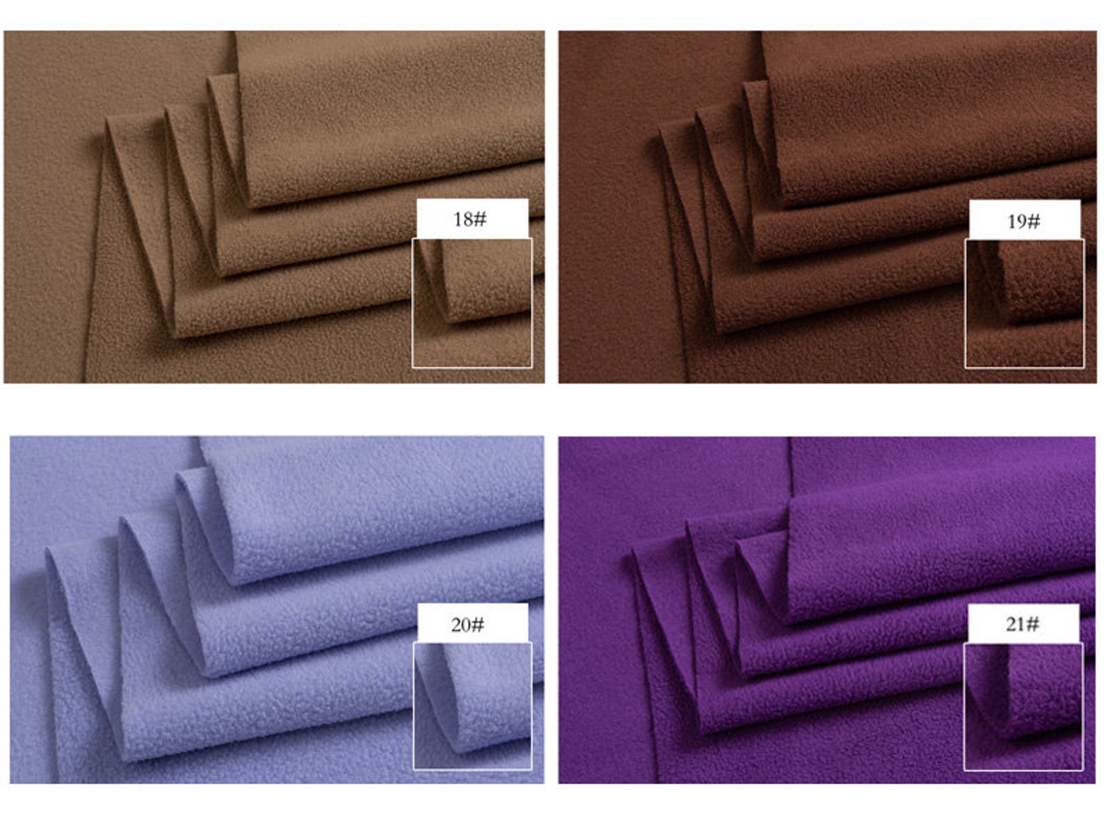 Solid Polar Fleece Anti-pill Fabric, DIY Cloth, Thick Fabric, Short ...