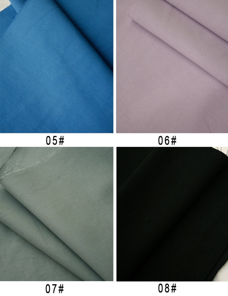 Washed 100% Cotton Fabric Solid Color Cotton Fabric Thick | Etsy