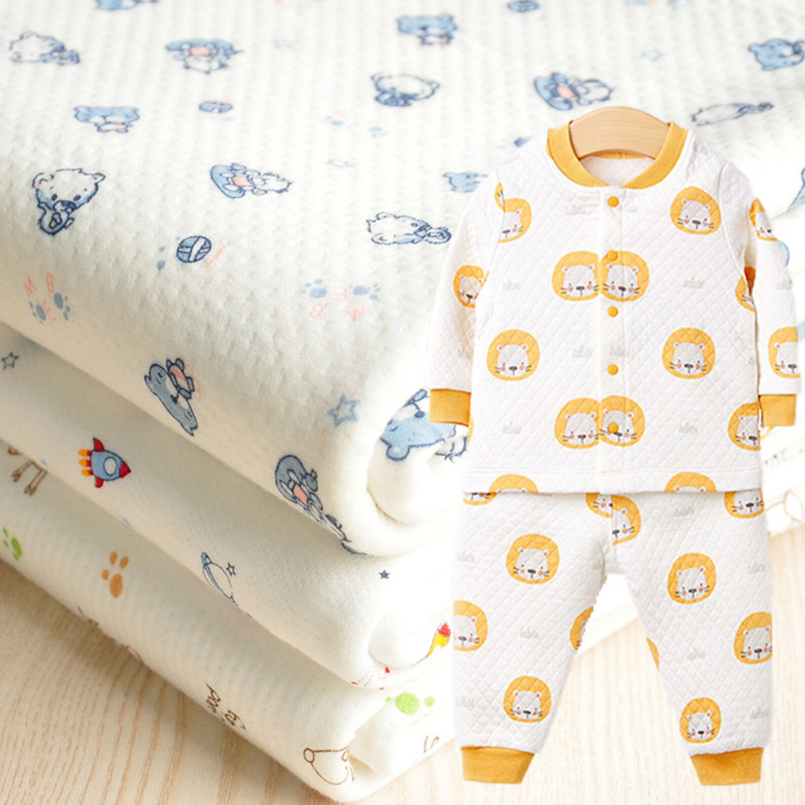 Pure Cotton Fabric Cartoon Printing Fabric Knitted Fabric | Etsy