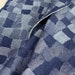 Patch Check Jacquard Cotton Denim Fabric, Washed Denim Fabric, Blue ...