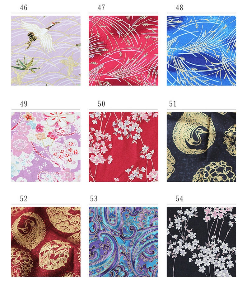 Japanese Fabric Cotton Fabric Sewing Fabric Printed Fabric | Etsy
