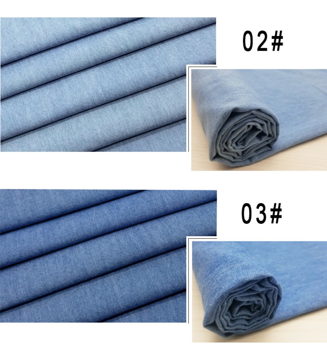 Washed 100% Cotton Fabric Denim Fabric Washed Denim Fabric | Etsy