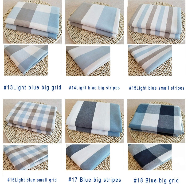 Double-sided Thick Fabric Plaid Cotton and Linen Fabric | Etsy