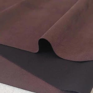 Stretch Faux Suede Fabric, Coffee Knit Thick Suedette Fabric,polyester ...