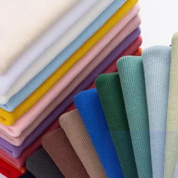 Ribbed Knit Fabric - Etsy