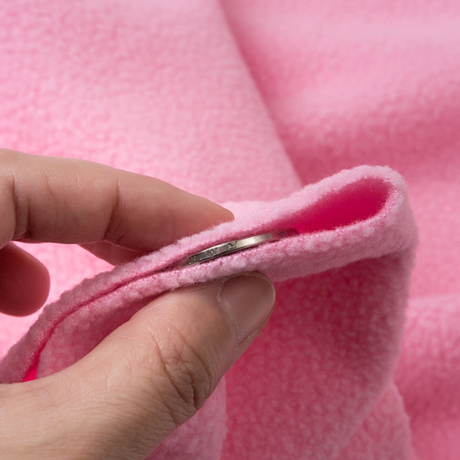 Solid Polar Fleece Anti-pill Fabric, DIY Cloth, Thick Fabric, Short ...