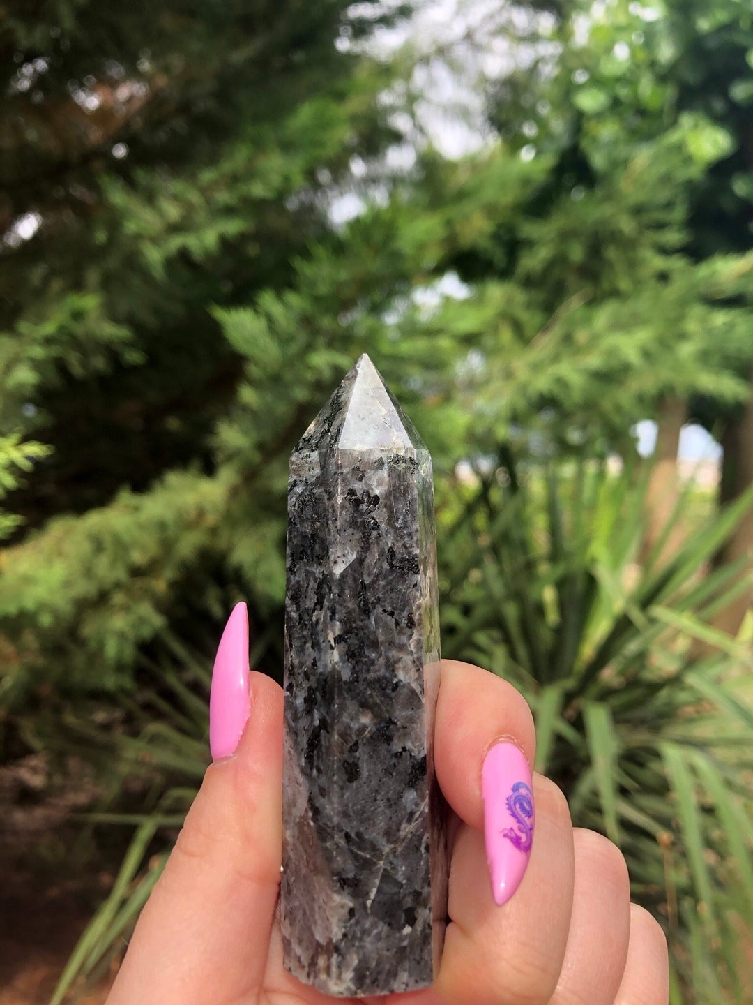 Larvikite Tower Obelisk - Etsy