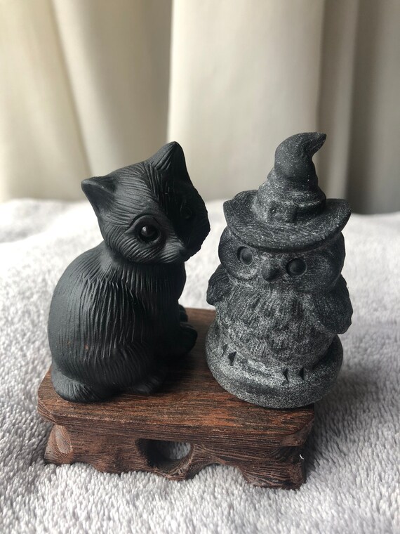 Obsidian Figurines - Etsy