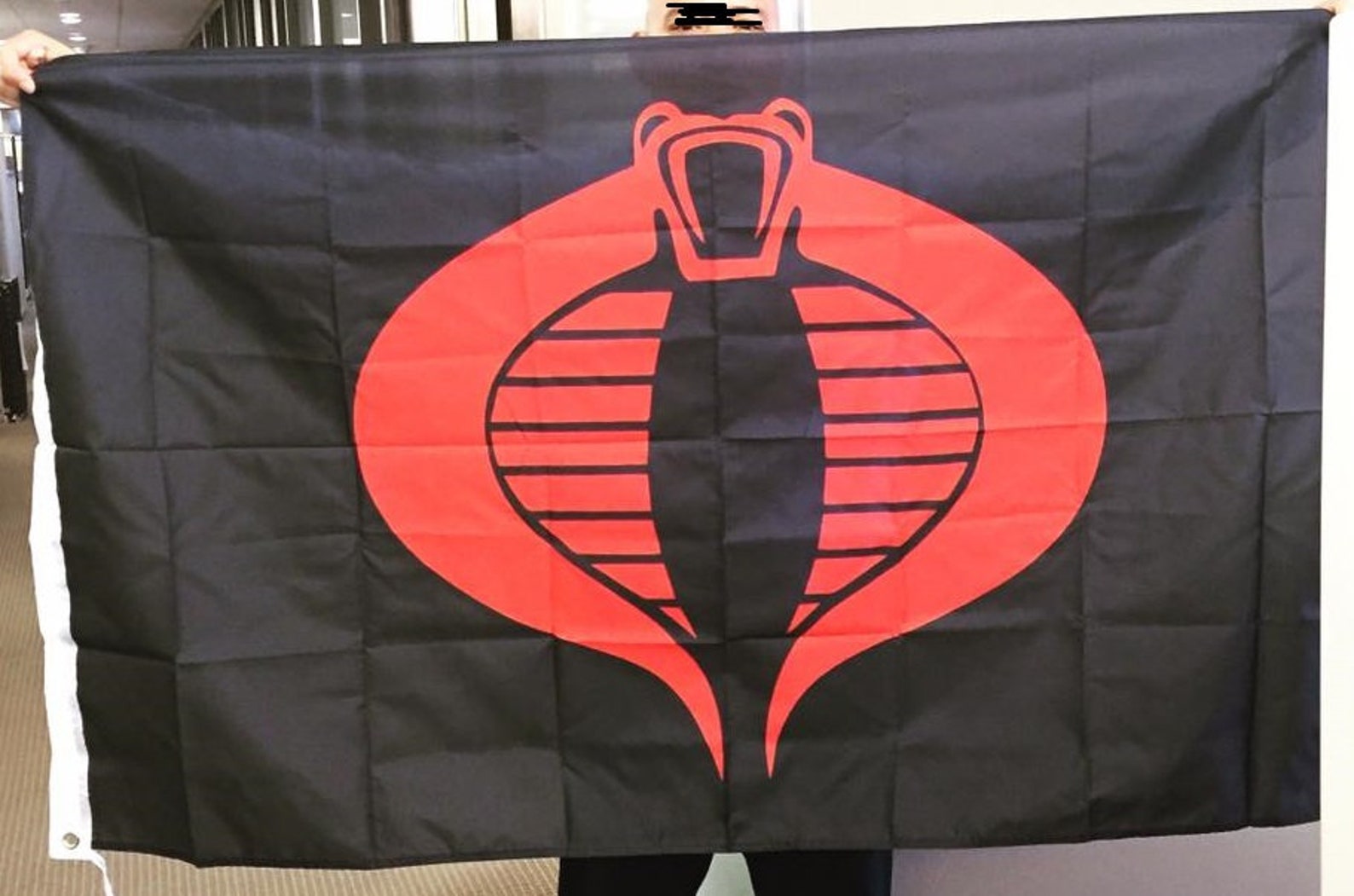 Gi Joe Cobra 3x5 Horizontal Flag Banner Black With Etsy