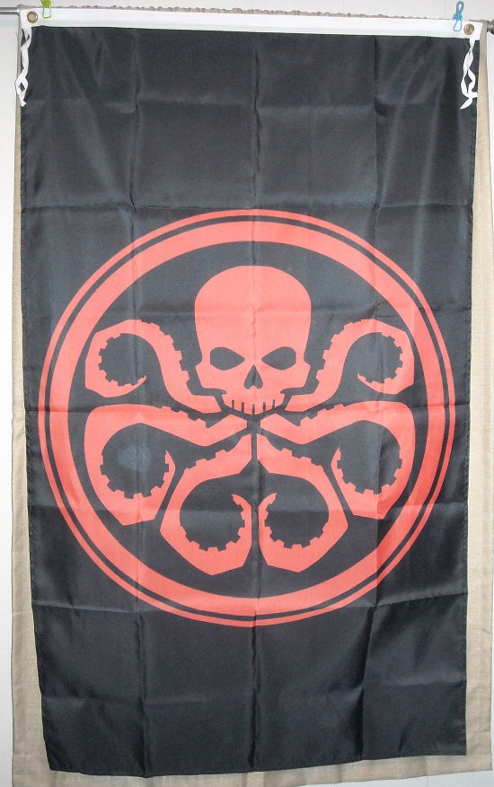Hydra 3'x5' Vertical Black Flag Banner Avengers Thor - Etsy