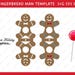 Gingerbread Man Lollipop Holder, Christmas Chocolate Holder Svg ...